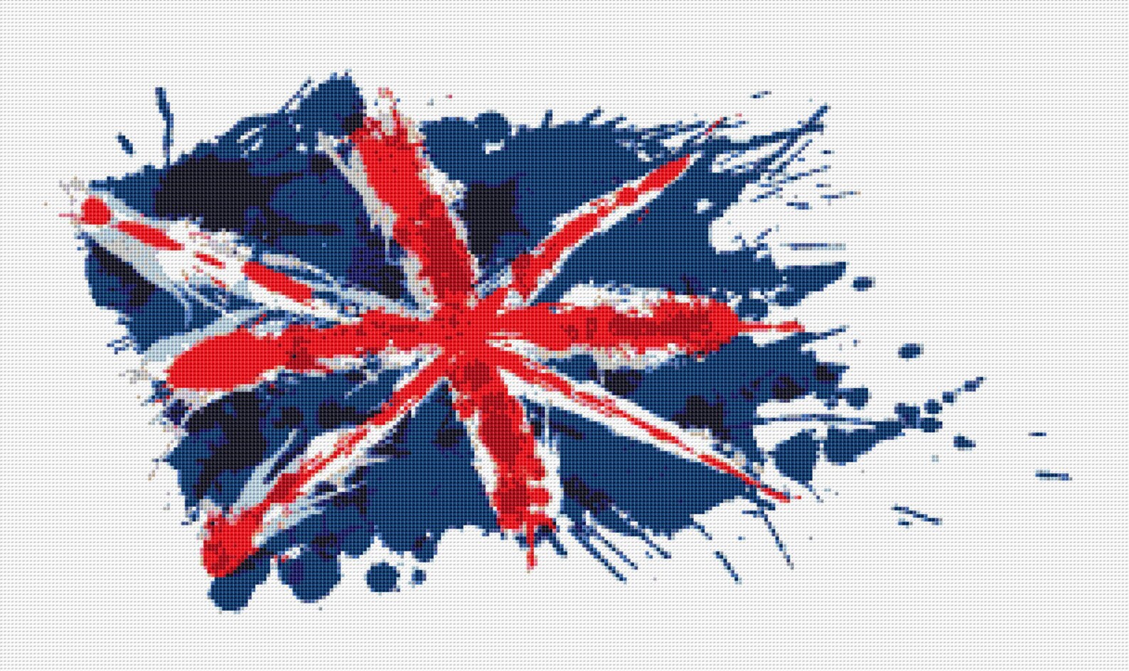 Union Jack Flag Cross Stitch Pattern 1 Instant PDF Download - Etsy