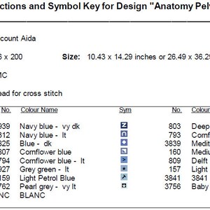 Anatomy Pelvis Cross Stitch Pattern 2 Instant PDF Download - Etsy