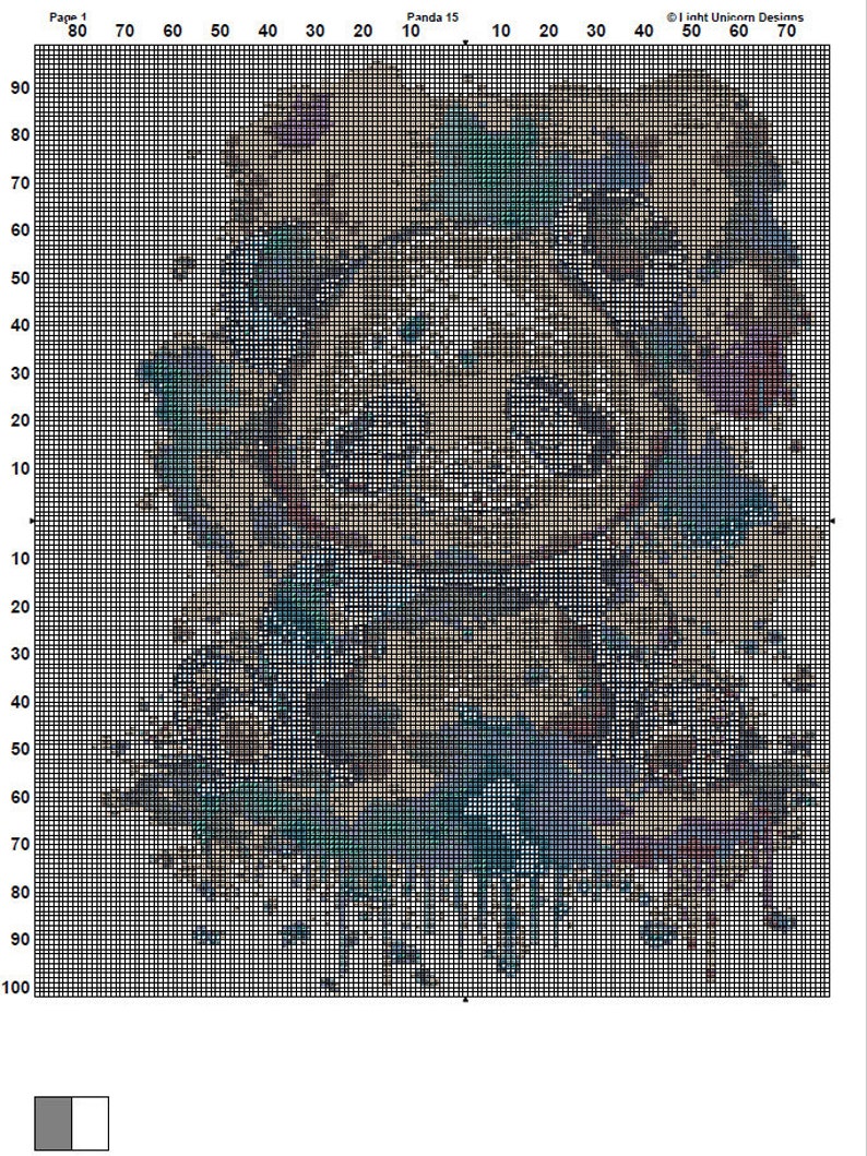 Panda Cross Stitch Pattern 15 Instant Download Instant PDF Download ...