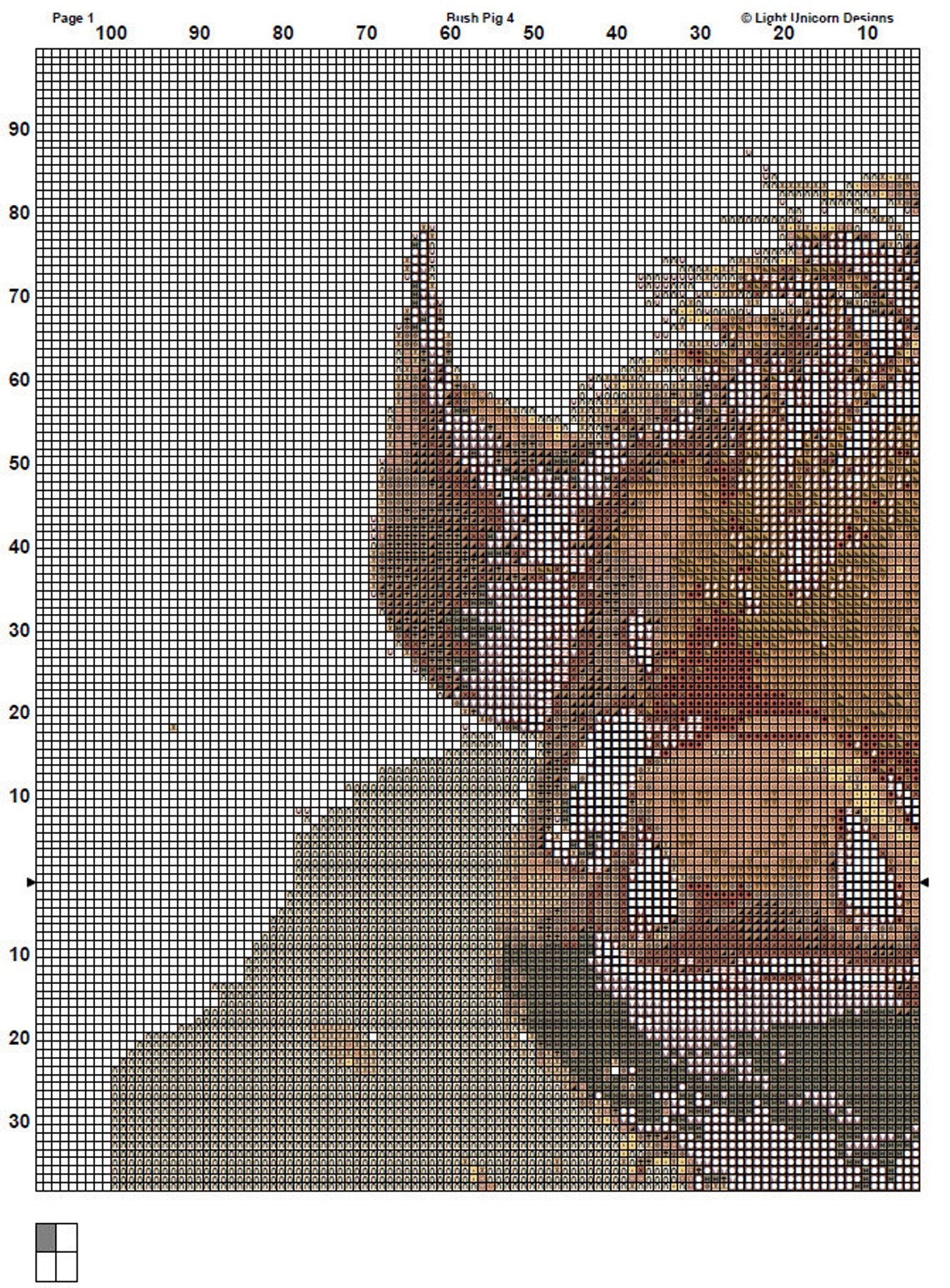 Bush Pig Cross Stitch Pattern 4 Instant PDF Download - Bushpig ...