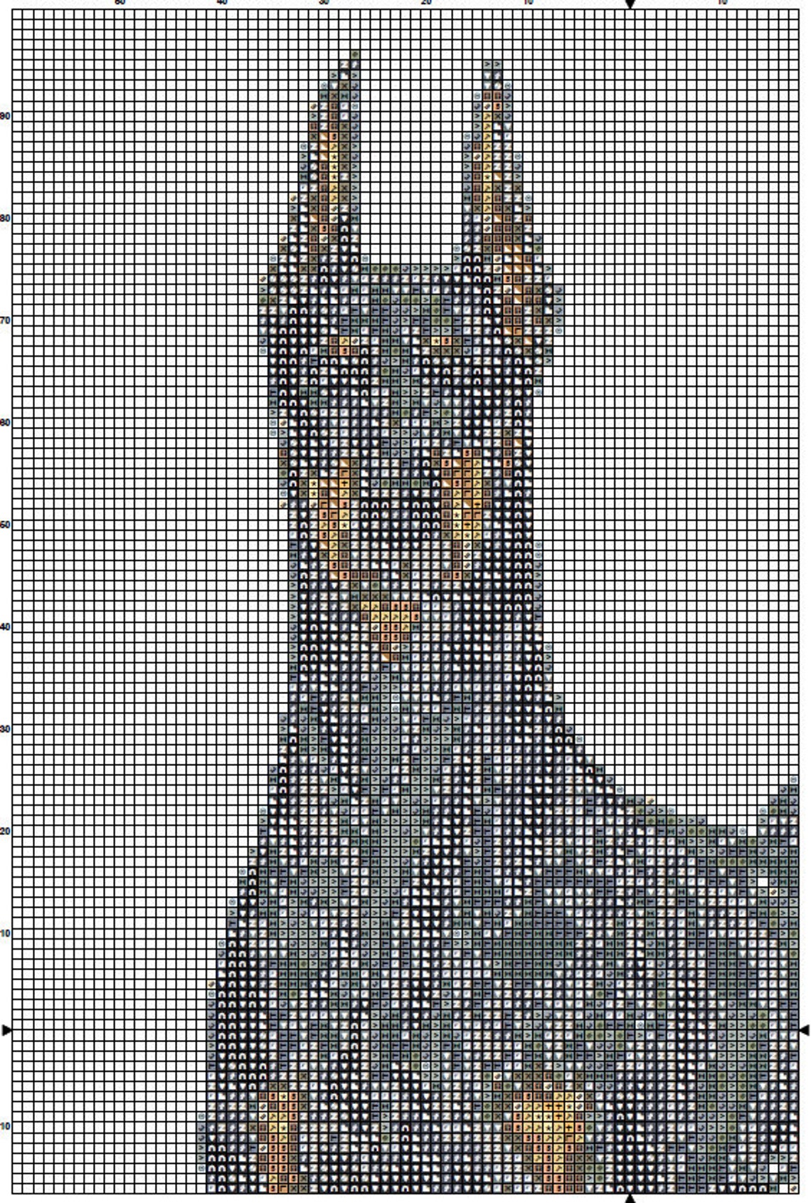 Doberman Cross Stitch Pattern 5 Instant PDF Download Black | Etsy