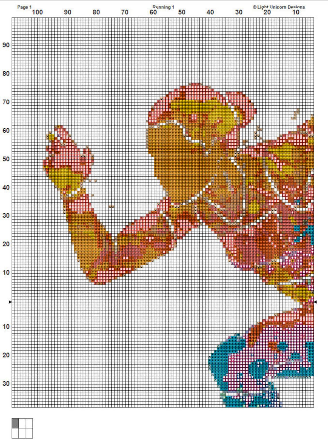 Running Cross Stitch Pattern 1 Instant Download Instant PDF Download ...