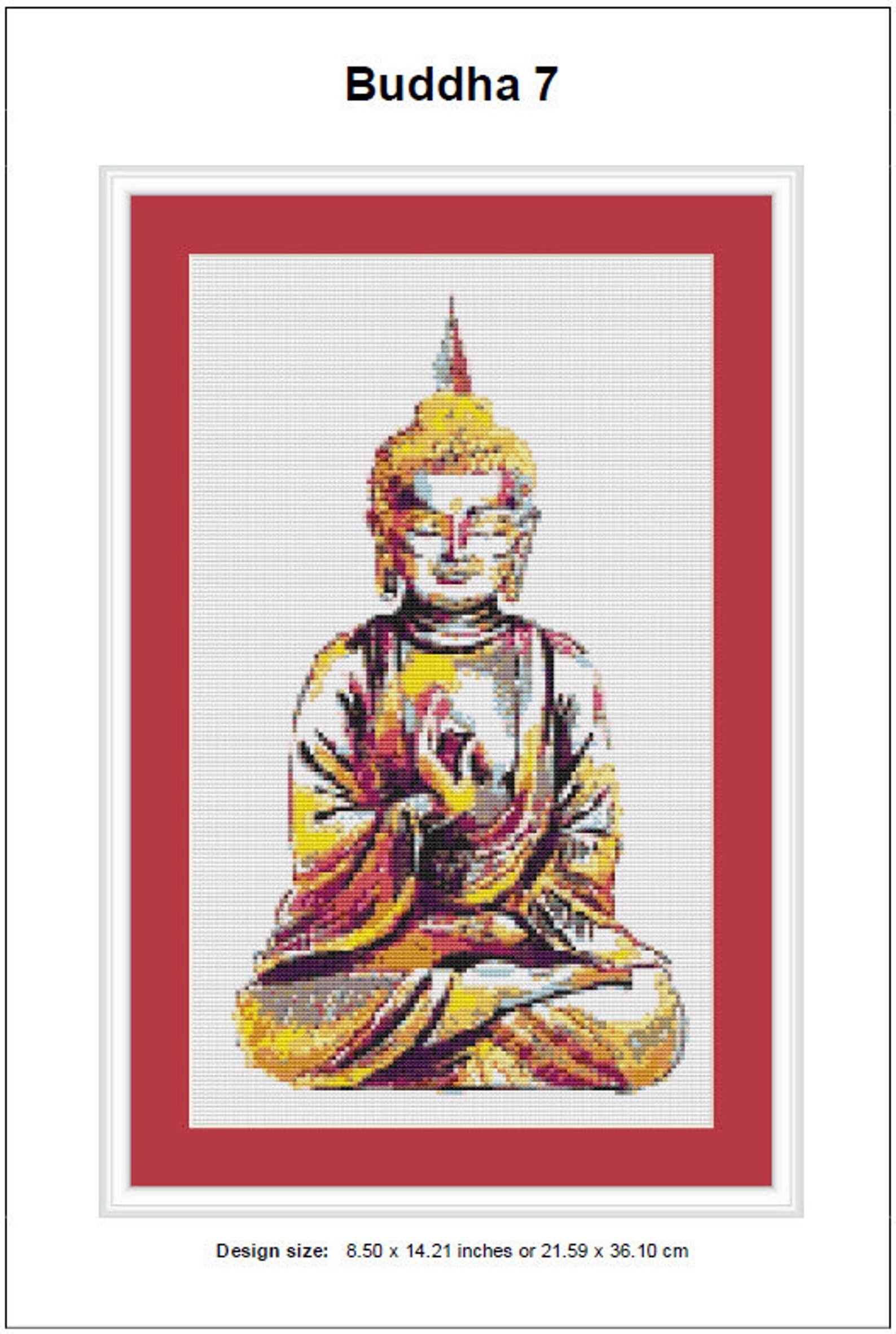 Buddha Cross Stitch Pattern 7 Instant Download Instant PDF Download ...