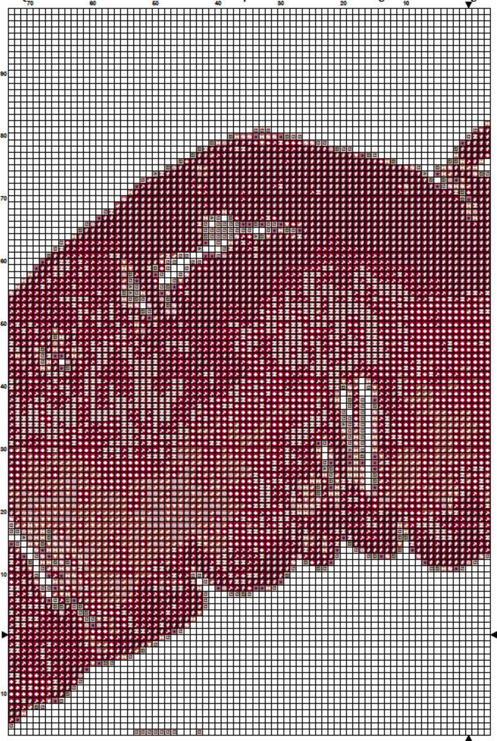 Lips Cross Stitch Pattern 3 Instant PDF Download Red Lips | Etsy