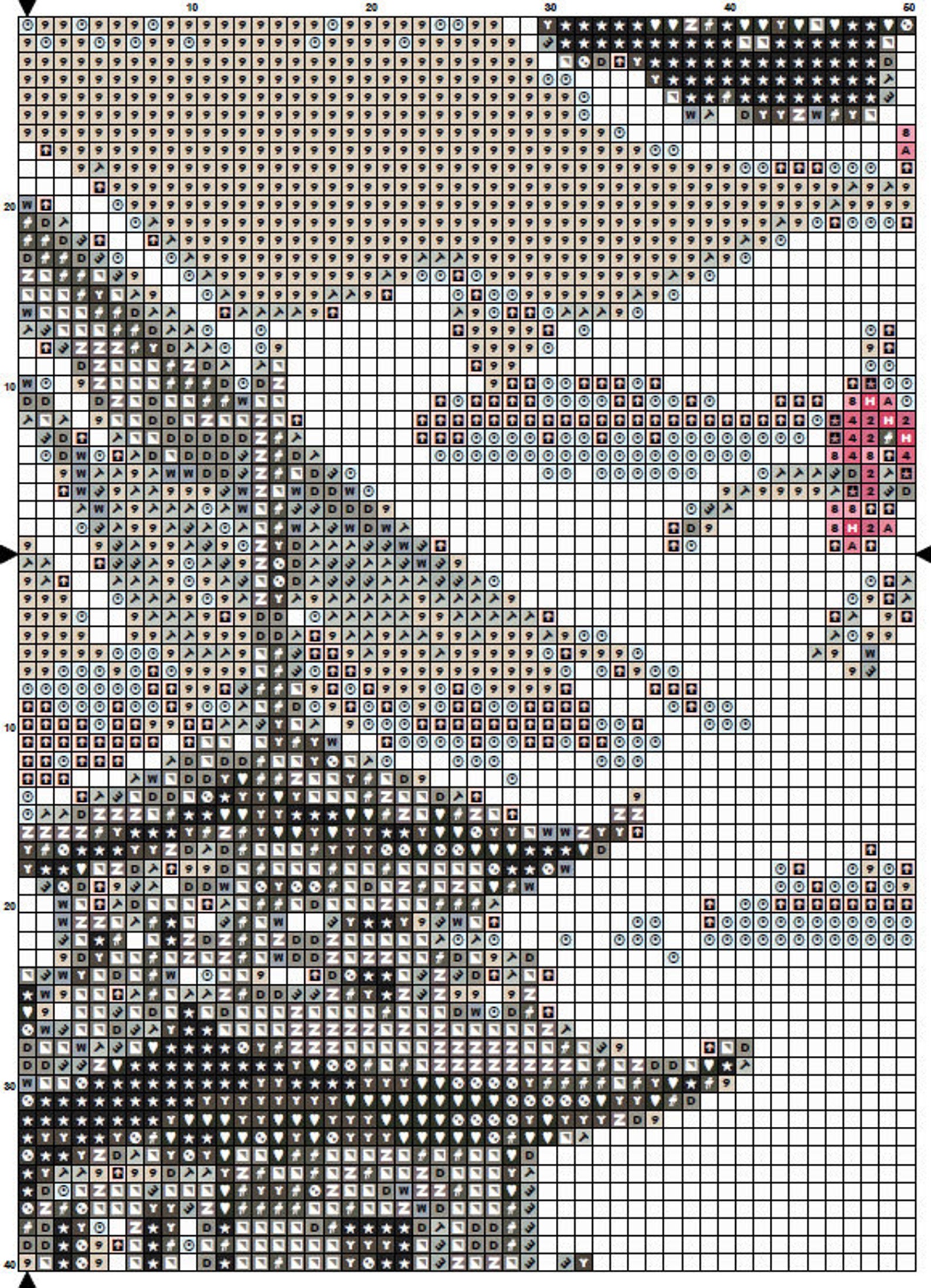 Japan Cross Stitch Pattern 2 Instant PDF Download Tree - Etsy