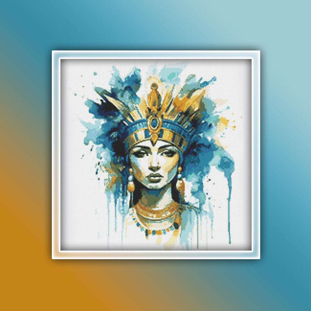 Cleopatra Cross Stitch Pattern 2 Instant PDF Download - Woman ...