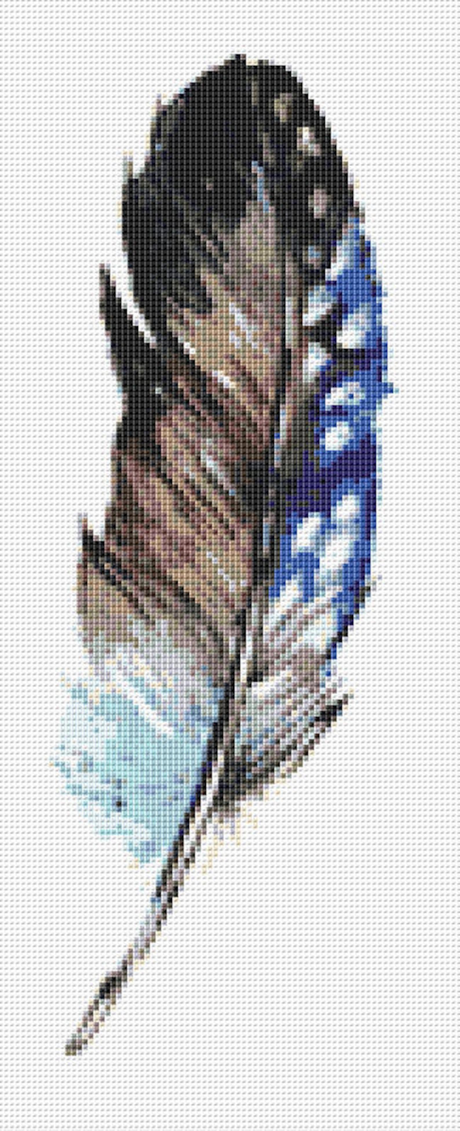 Feather Cross Stitch Pattern 3 Instant PDF Download Feather - Etsy