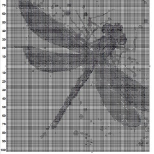 Dragonfly Cross Stitch Pattern 3 Instant PDF Download - Insect ...