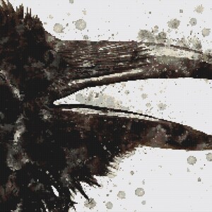Raven Cross Stitch Pattern Instant PDF Download Raven | Etsy