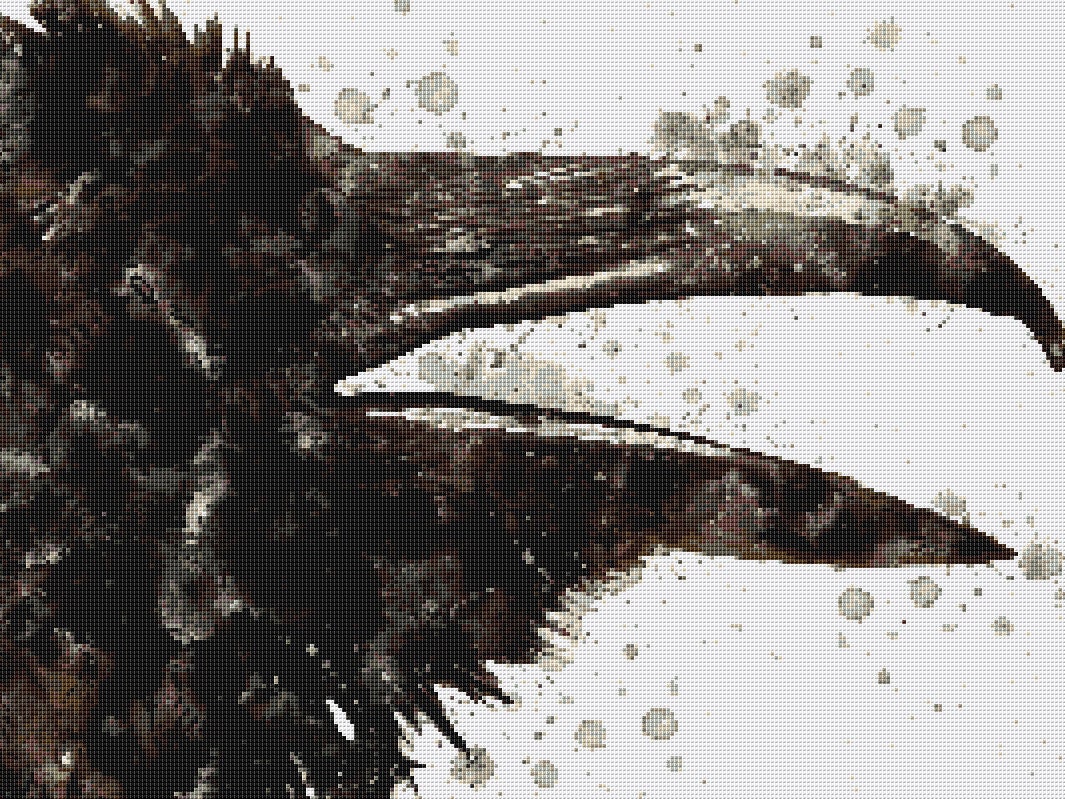 Raven Cross Stitch Pattern Instant PDF Download Raven | Etsy