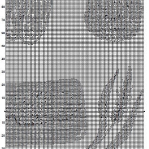 Bread Cross Stitch Pattern 1 Instant PDF Download | Bakery Watercolor ...