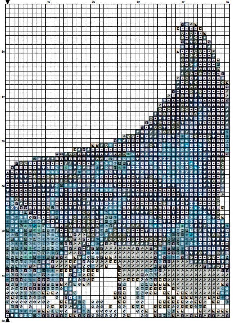 Marlin Cross Stitch Pattern 1 Instant PDF Download Marlin | Etsy