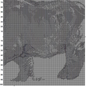 Rhino Cross Stitch Pattern 6 Instant PDF Download Rhinoceros Watercolor ...
