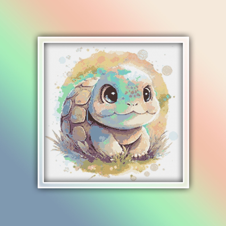 Tortoise Cross Stitch Pattern 1 Instant PDF Download - Turtle ...