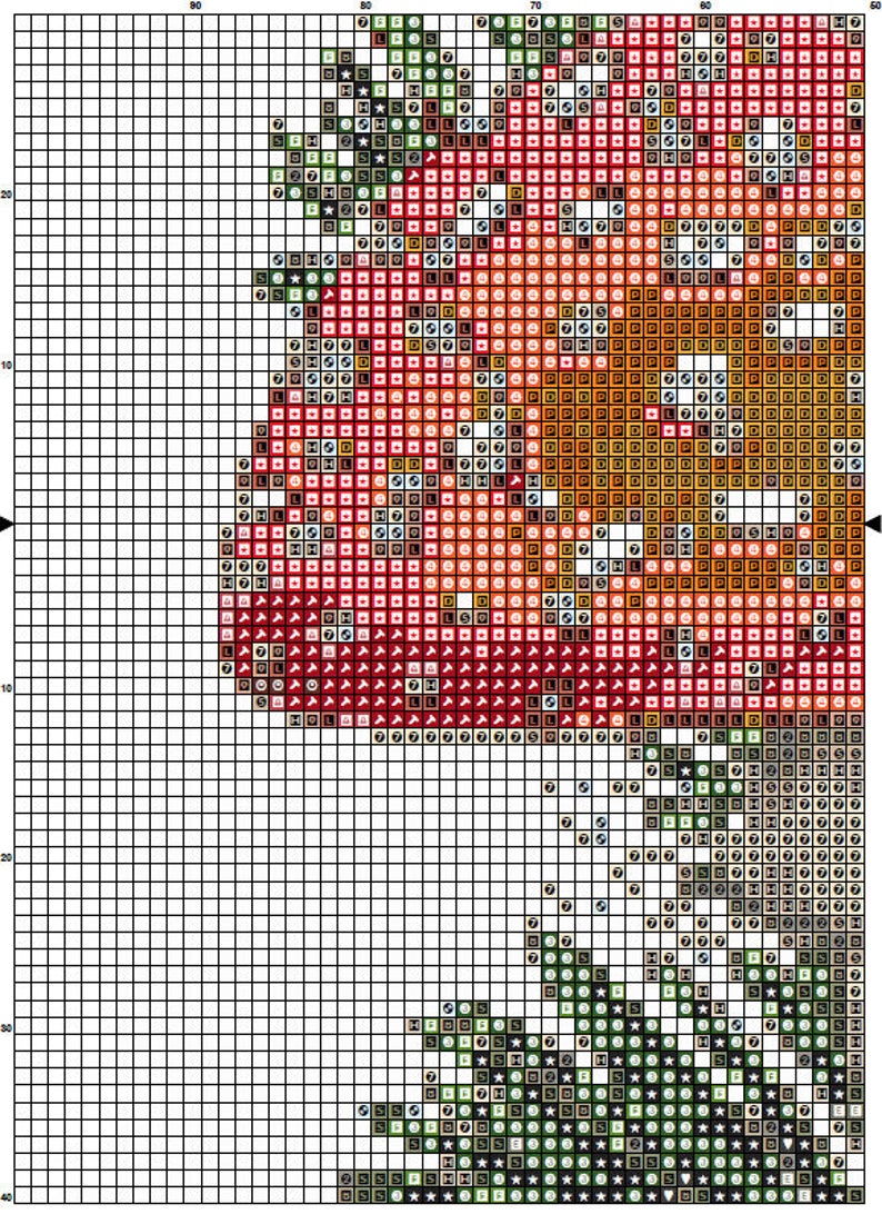 Mushrooms Cross Stitch Pattern 1 Instant PDF Download Magic | Etsy