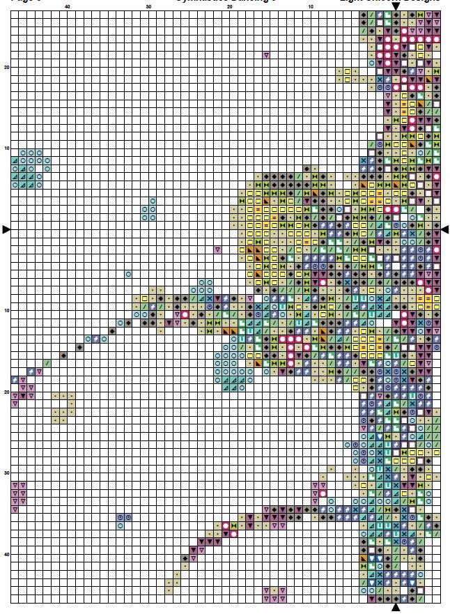 Gymnastics Dancing Cross Stitch Pattern 3 Instant PDF Download | Etsy