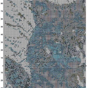 Wolf Cross Stitch Pattern 4 Instant PDF Download - Wolf Watercolor ...