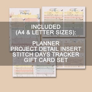 Wild Flowers Cross Stitch Planner Pages PDF Instant Download | Cross ...