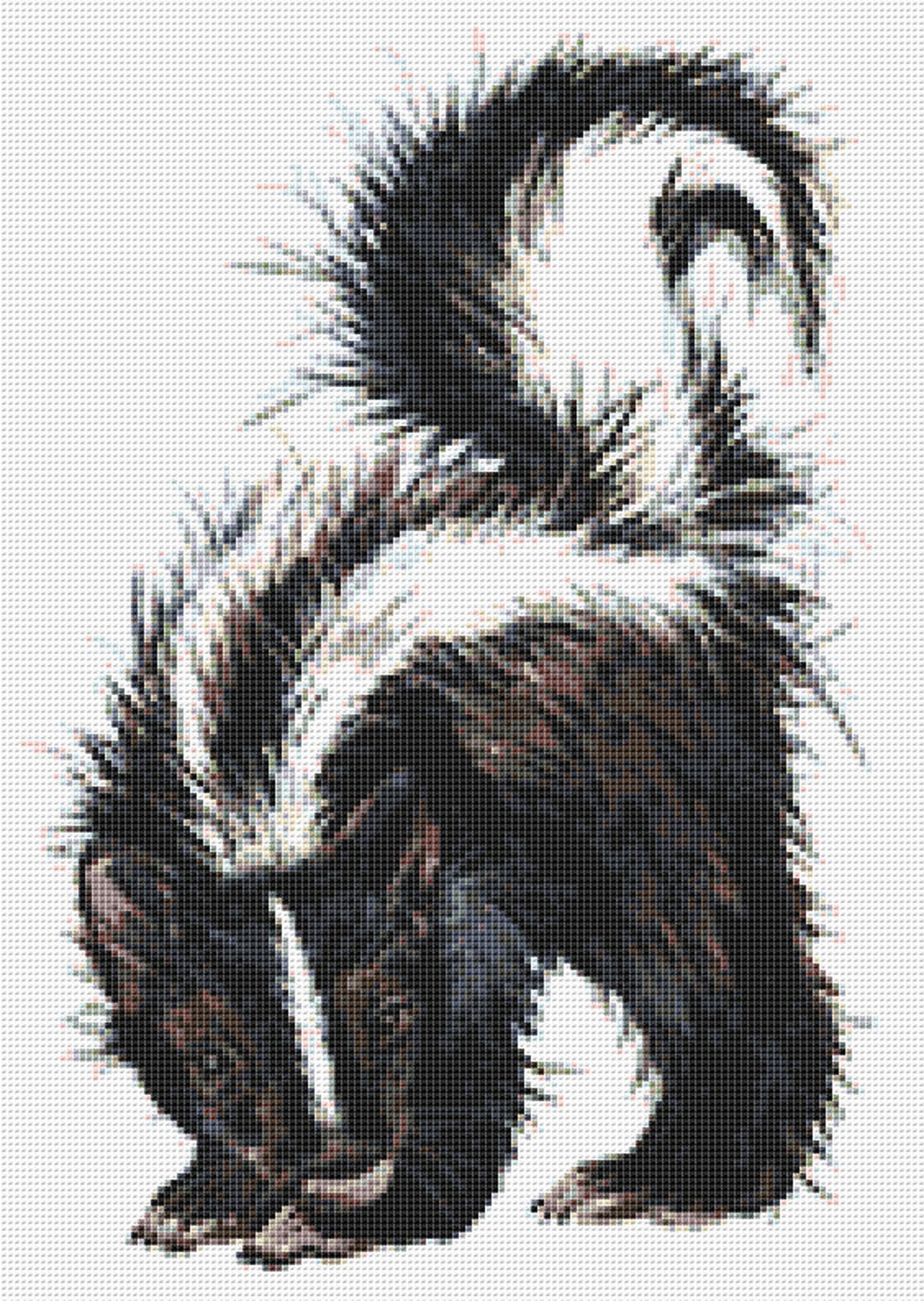 Skunk Cross Stitch Pattern 1 Instant Download Instant PDF - Etsy