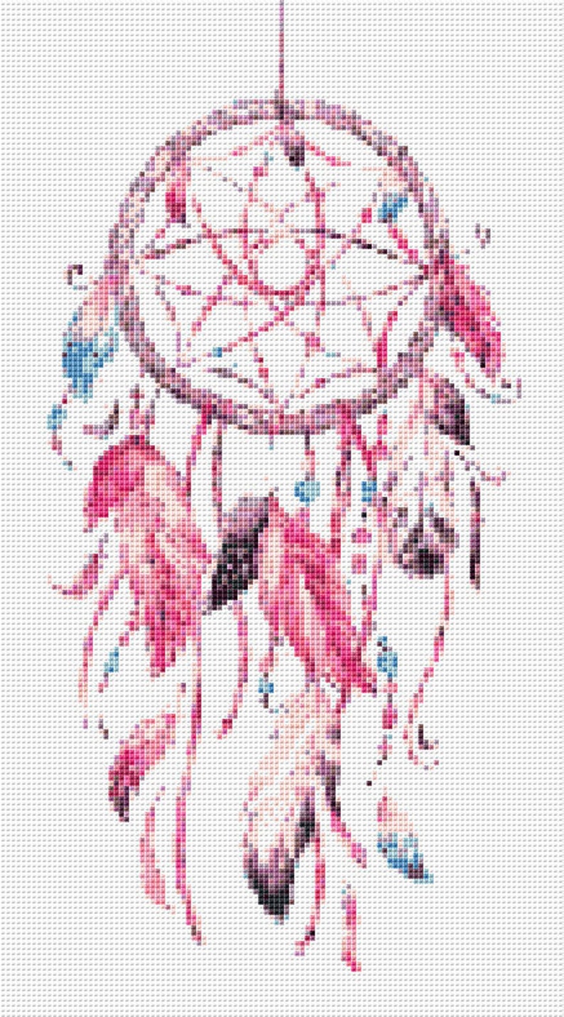 Dreamcatcher Cross Stitch Pattern 1 Instant PDF Download | Etsy