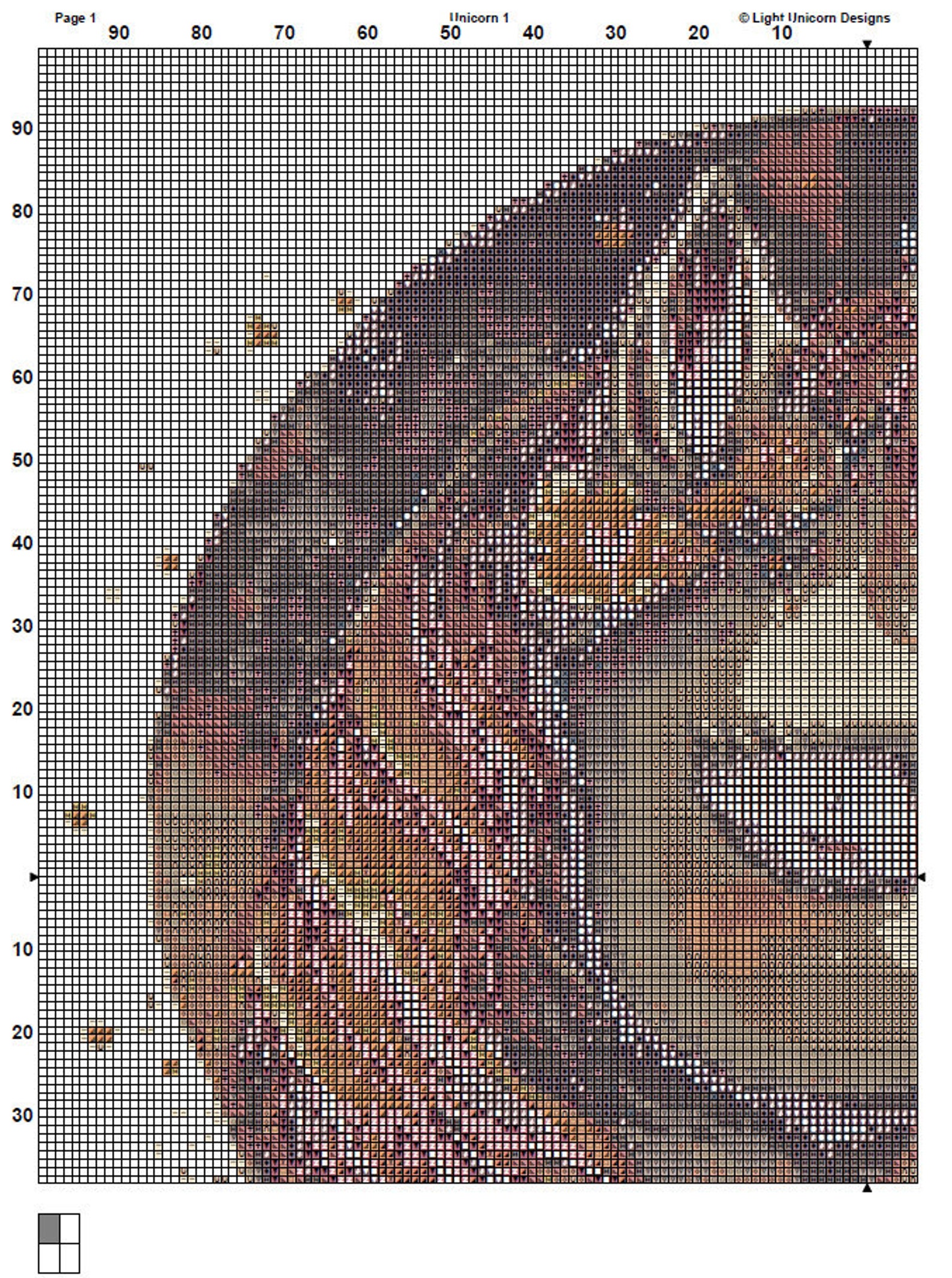 Unicorn Cross Stitch Pattern 1 Instant PDF Download Horse - Etsy