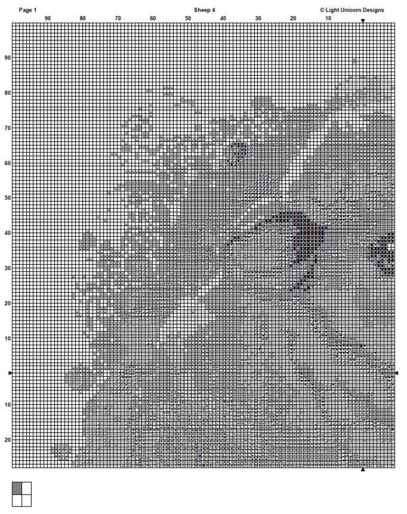 Sheep Cross Stitch Pattern 4 Instant Download Instant PDF Download ...