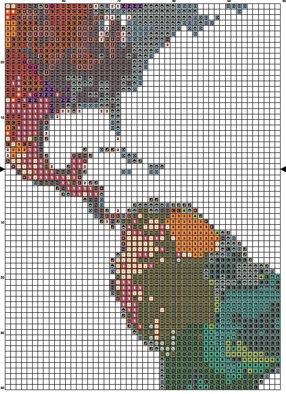 World Map Cross Stitch Pattern 1 Instant PDF Download Earth | Etsy