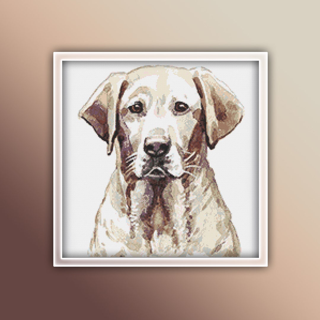 Labrador Cross Stitch Pattern 1 Instant PDF Download - Labradors ...