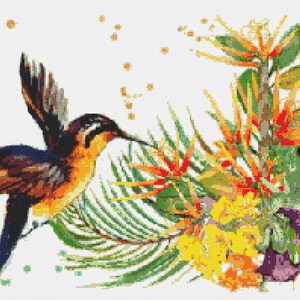 Hummingbird Cross Stitch Pattern 18 Instant PDF Download | Etsy