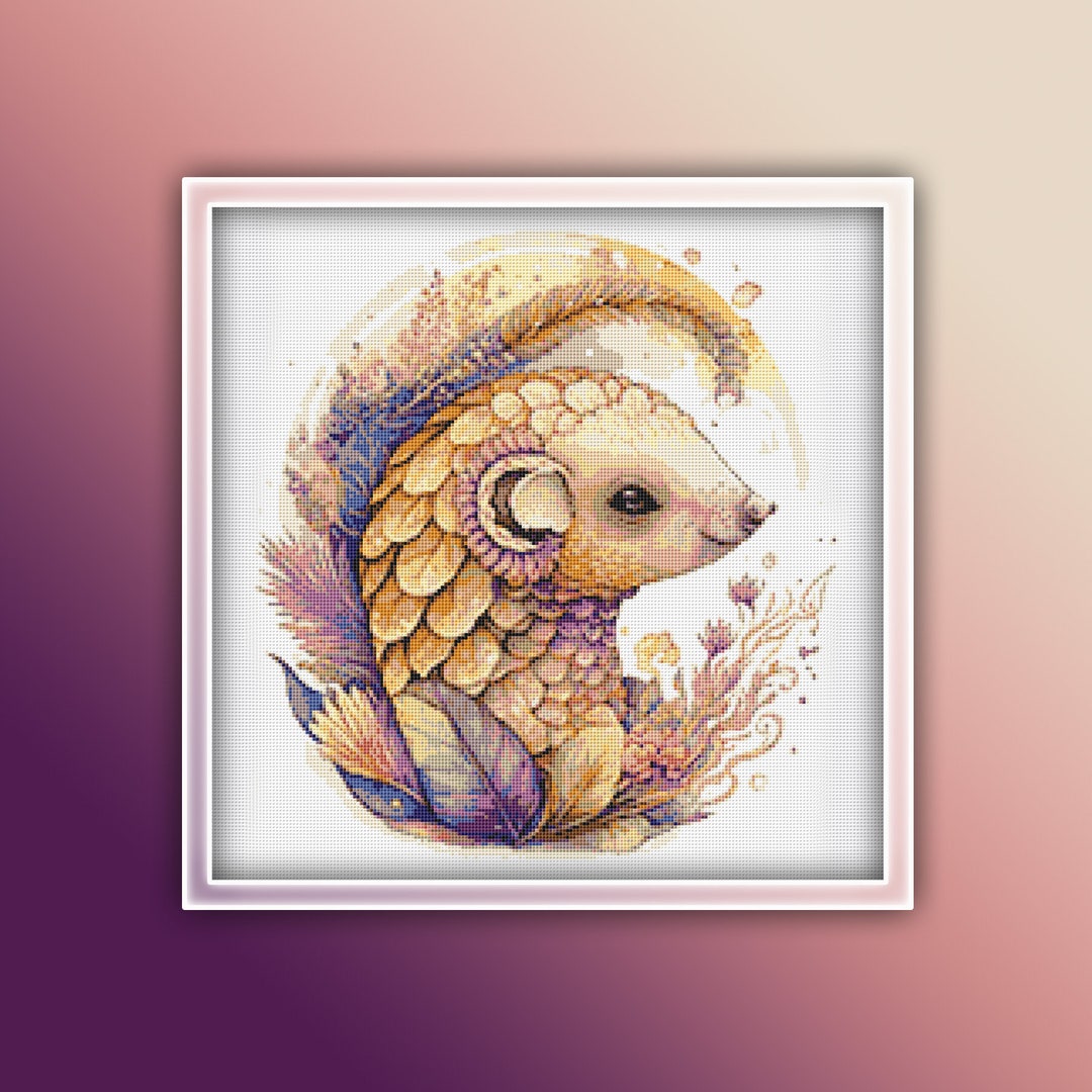 Pangolin Cross Stitch Pattern 8 Instant PDF Download - Etsy