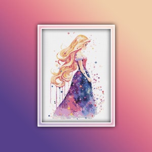 Rapunzel Cross Stitch Pattern 1 Instant PDF Download - Princess ...