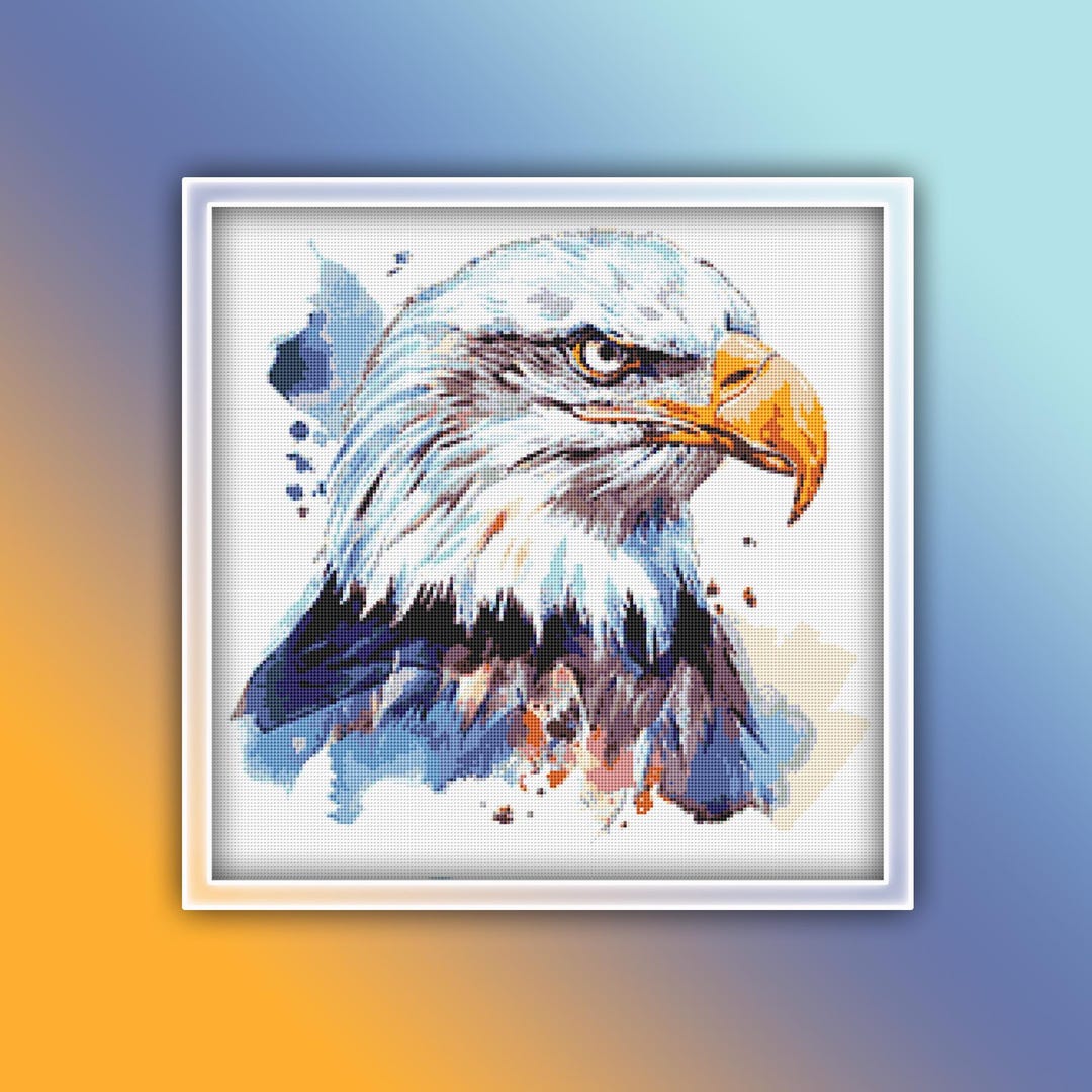 Bald Eagle Cross Stitch Pattern 1 Instant Download Instant PDF Download ...
