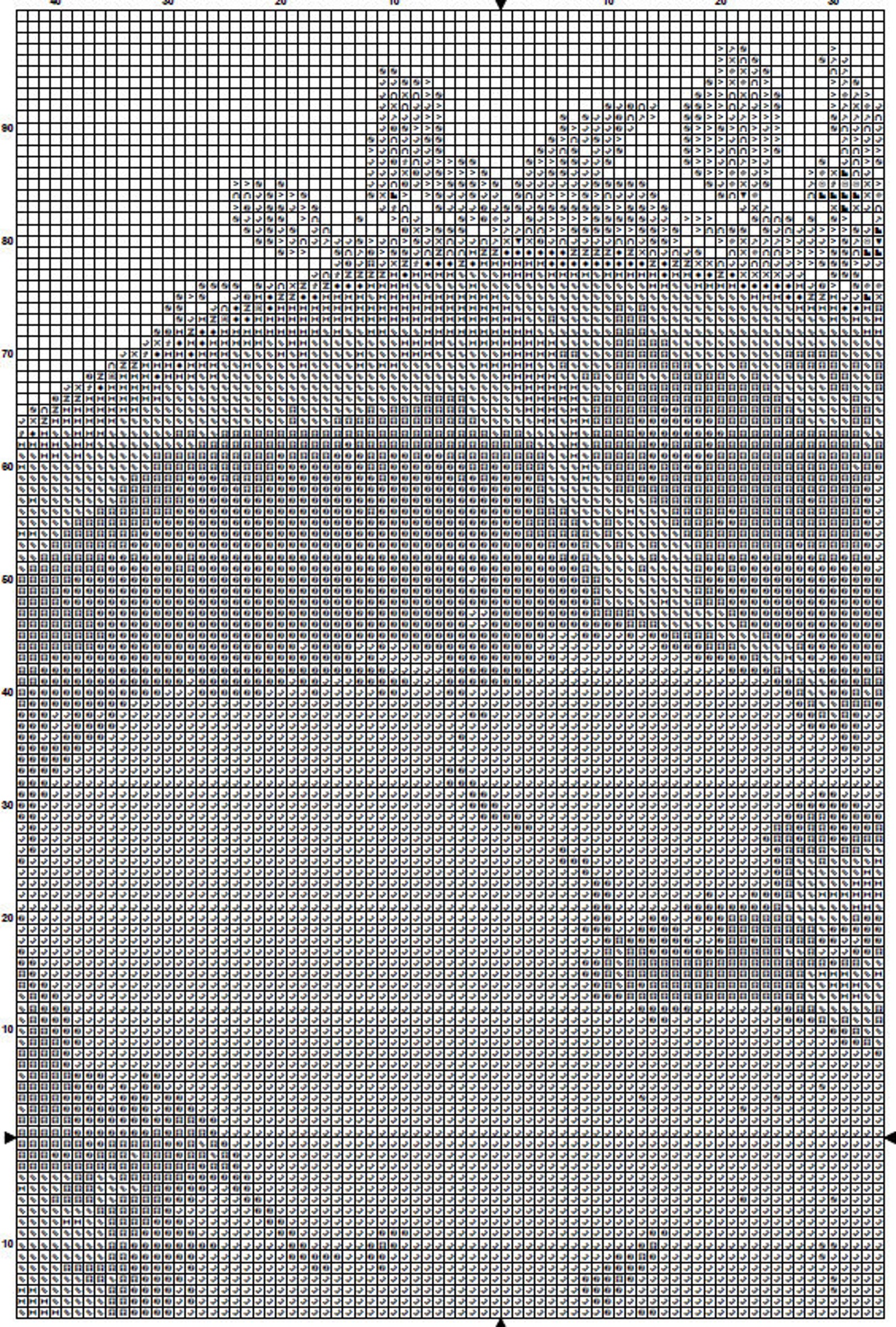 Pink Moon Cross Stitch Pattern Instant PDF Download Moon | Etsy