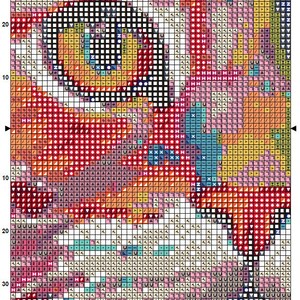 Rainbow Cat Cross Stitch Pattern 4 Instant PDF Download - Kitty ...