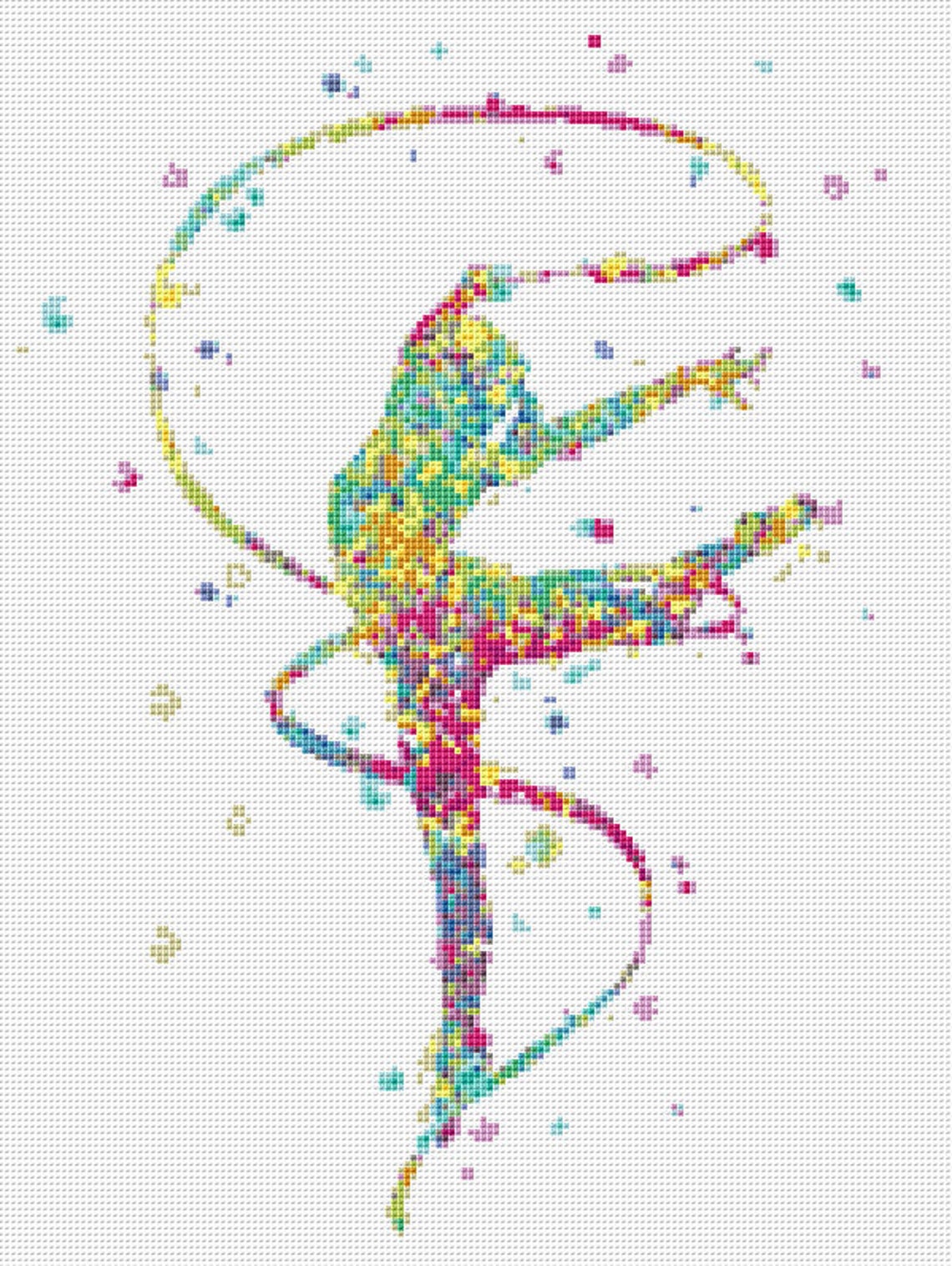 Gymnastics Dancing Cross Stitch Pattern 1 Instant PDF Download | Etsy