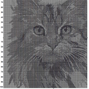 Rainbow Cat Cross Stitch Pattern 4 Instant PDF Download - Kitty ...