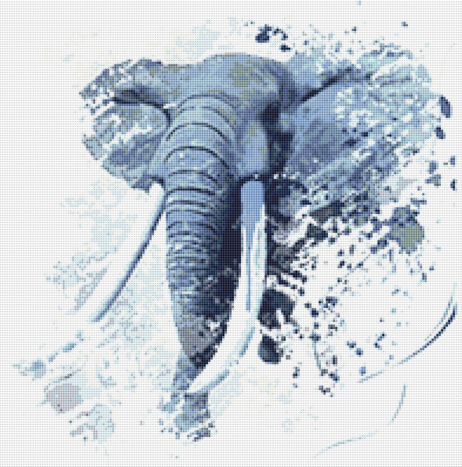 Elephant Cross Stitch Pattern 7 Instant PDF Download - Etsy