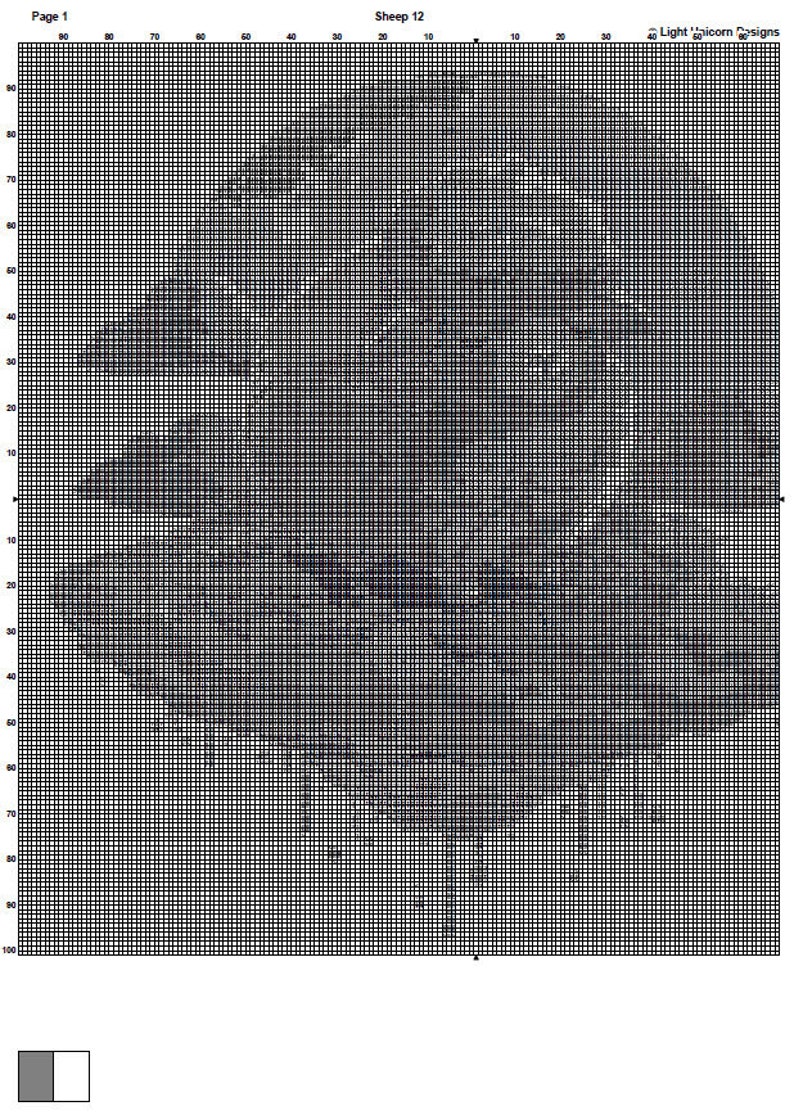Sheep Cross Stitch Pattern 12 Instant Download Instant PDF Download ...