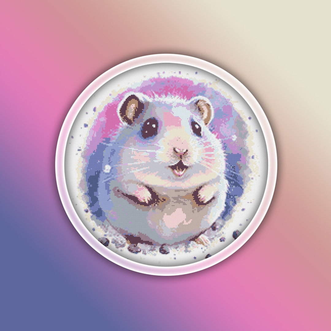 Hamster Cross Stitch Pattern 4 Instant PDF Download - Hamster Pup ...