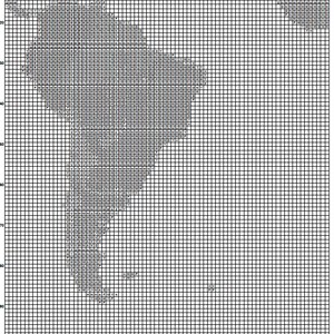 World Map Cross Stitch Pattern 3 Instant PDF Download Earth - Etsy