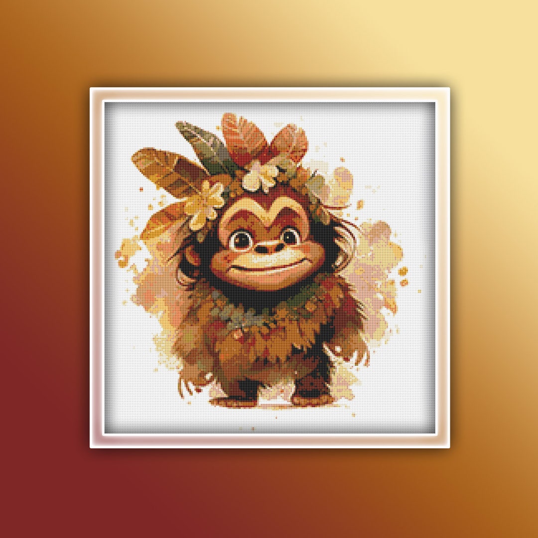 Orangutan Cross Stitch Pattern 3 Instant PDF Download - Orangutang ...