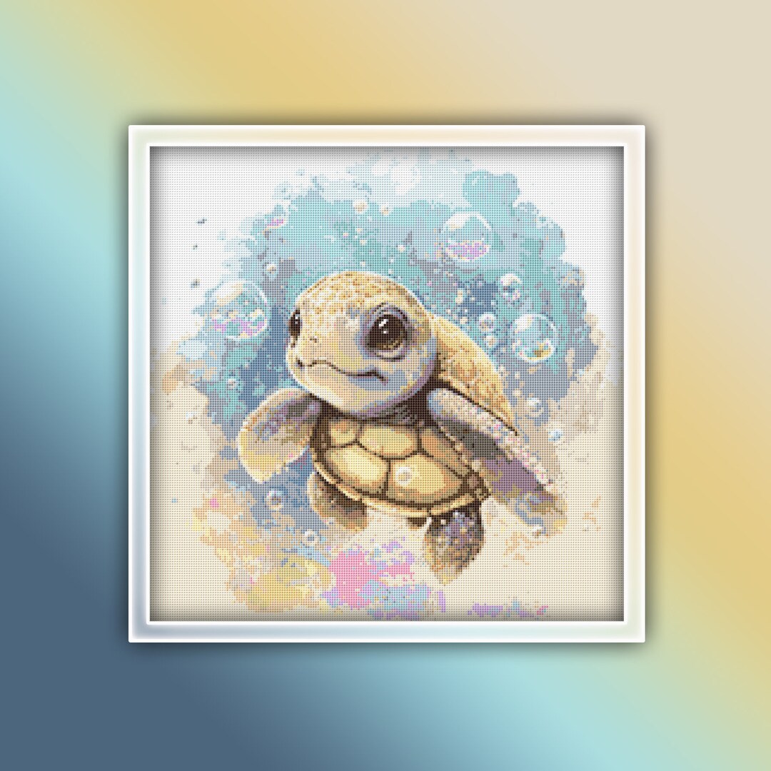 Sea Turtle Cross Stitch Pattern 16 Instant PDF Download - Baby Sea ...
