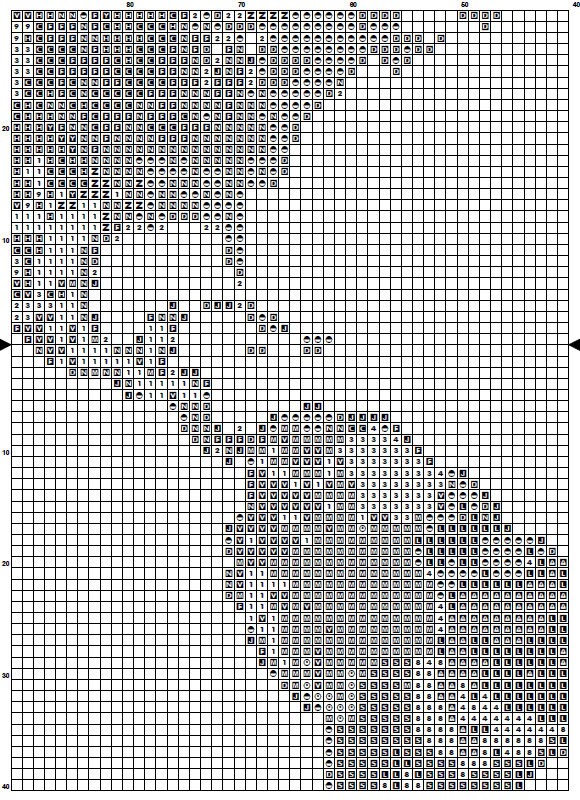 World Map Cross Stitch Pattern 1 Instant PDF Download Earth | Etsy
