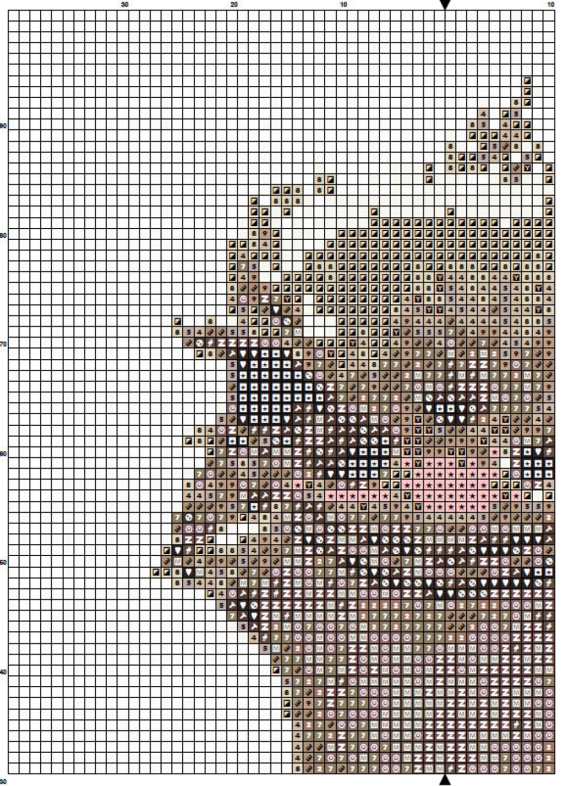Ostrich Cross Stitch Pattern 2 Instant PDF Download Bird | Etsy