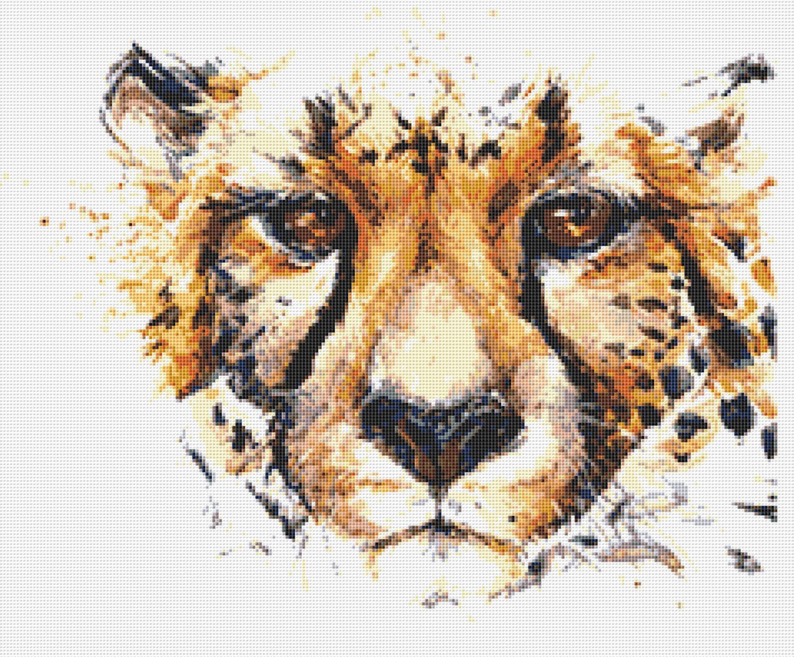Cheetah Cross Stitch Pattern 4 Instant PDF Download Cheetah - Etsy