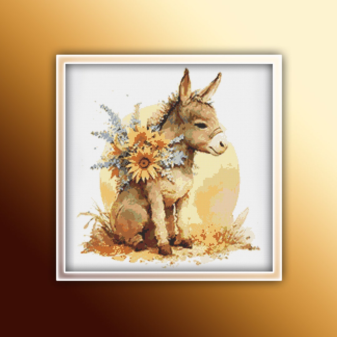 Donkey Cross Stitch Pattern 6 Instant Download Instant PDF Download ...