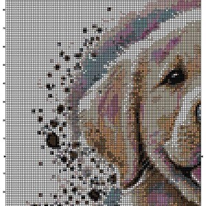Golden Retriever Cross Stitch Pattern 8 Instant PDF Download - Golden ...