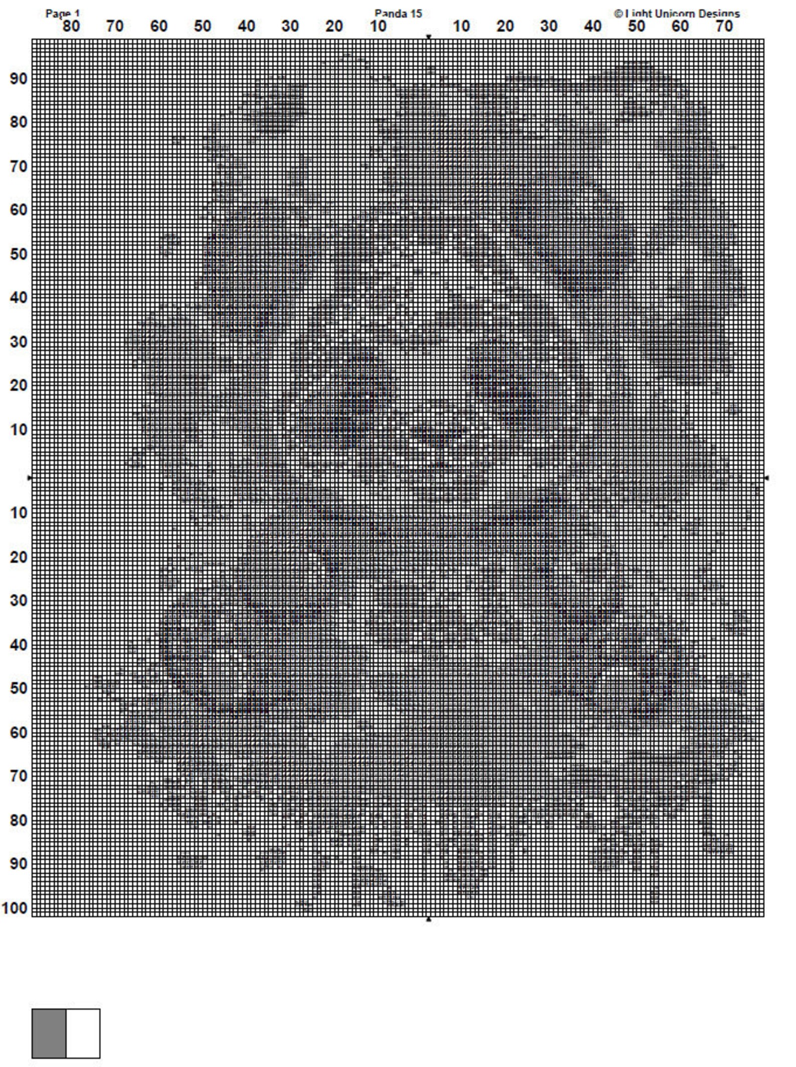 Panda Cross Stitch Pattern 15 Instant Download Instant PDF Download ...