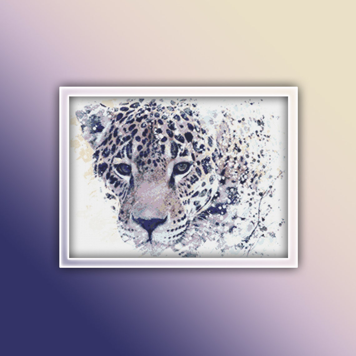 Leopard Cross Stitch Pattern 9 Instant PDF Download Leopard | Etsy
