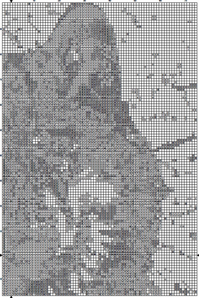 Wolf Cross Stitch Pattern 4 Instant PDF Download Wolf | Etsy